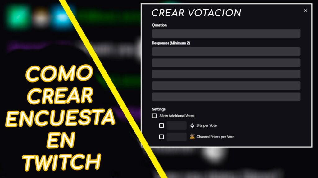 Como CREAR ENCUESTAS en TWITCH 2024 【 Votaciones